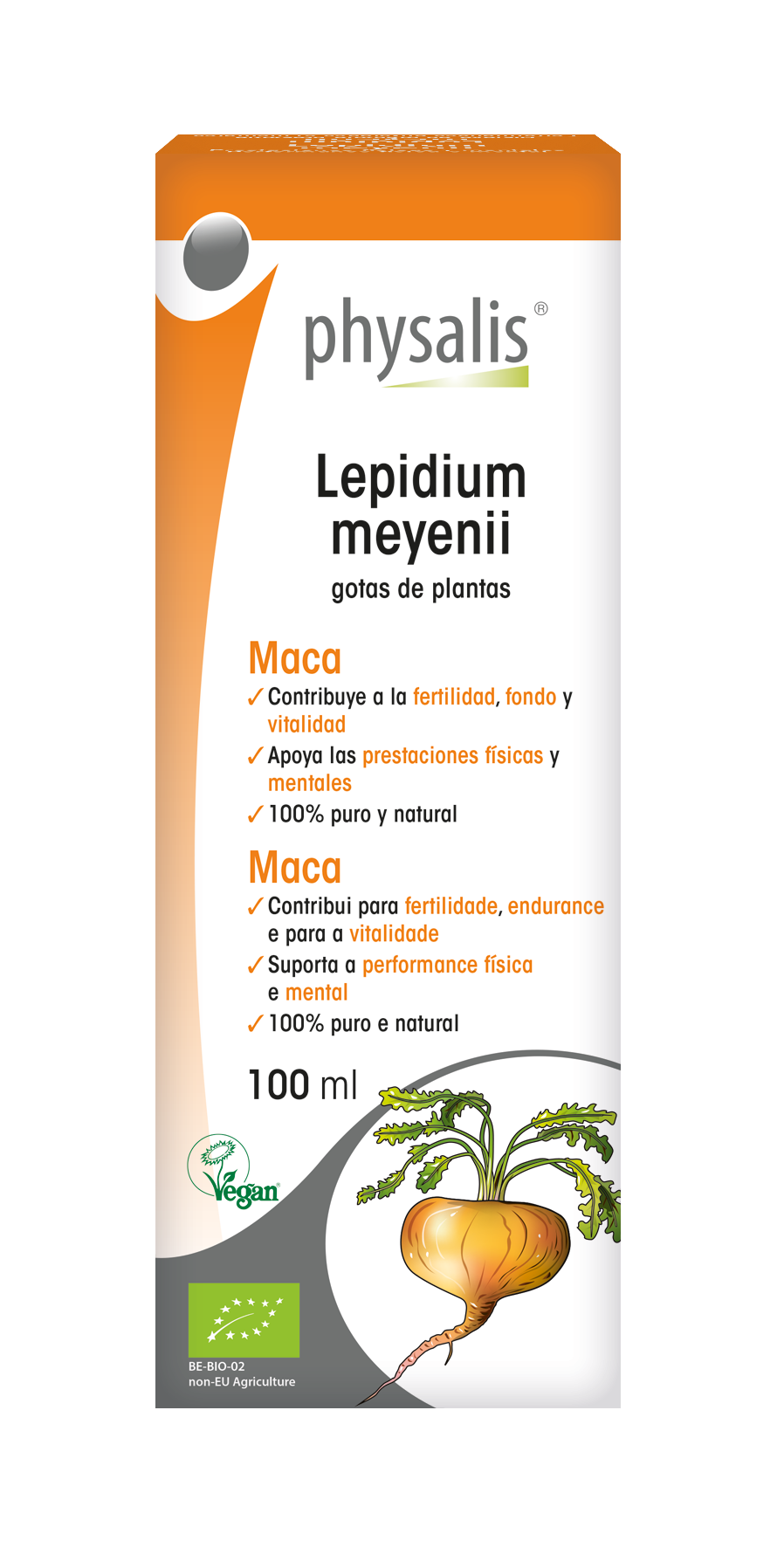 Lepidium meyenii Gotas de plantas | Keypharm Complementos alimenticios ...